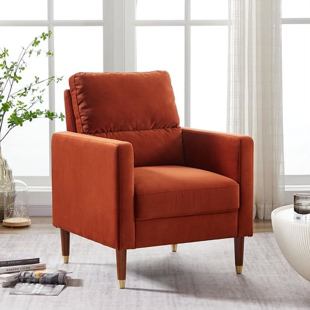 Accent Chairs for Living Room, Single Fabric Lounge Reading Armchair ...