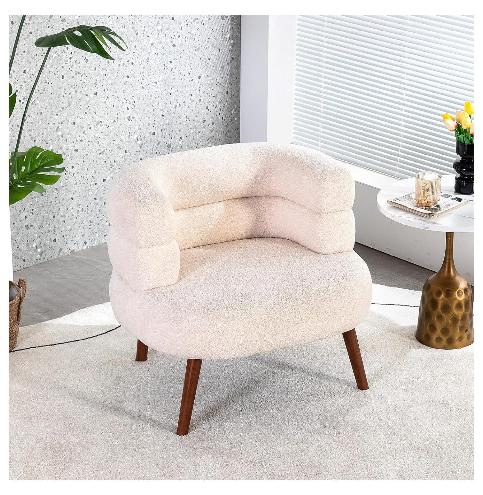 Accent Chairs, Reading Chairs for Bedroom Comfy, Modern Single Sofa ...