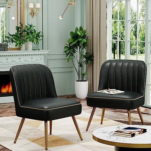 Accent Chairs Set of 2 for Living Room Bedroom.Upholstered Reading ...