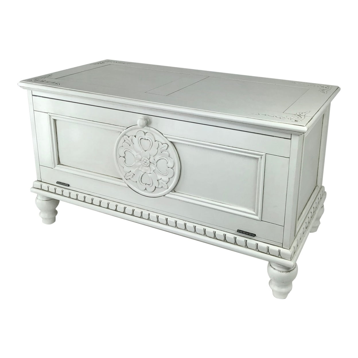 Saltoro Sherpi White Accent Chest Cabinet with Drop Down Door and ...