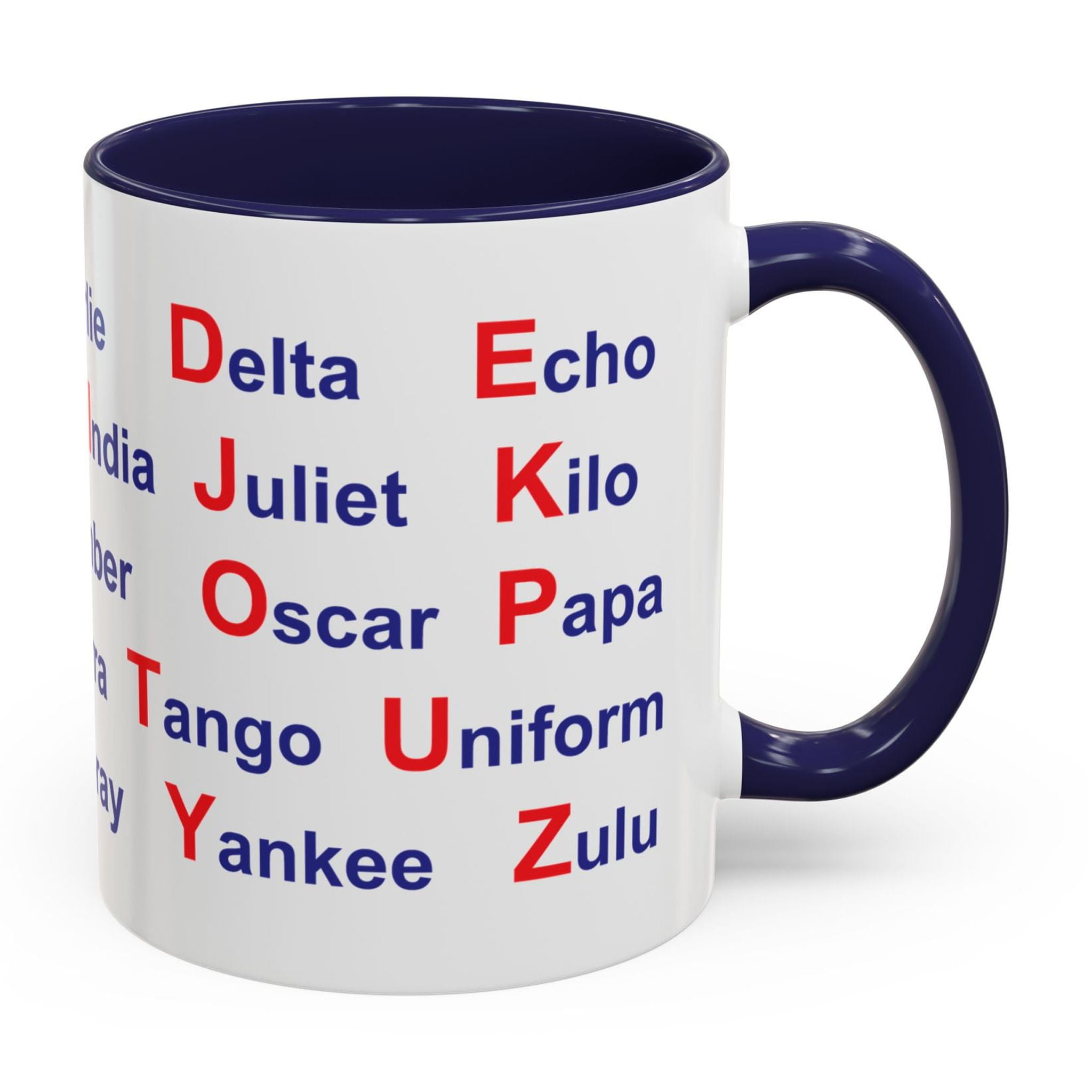 Accent Coffee Mug (11, 15oz) NATO Phonetic Alphabet - Walmart.com