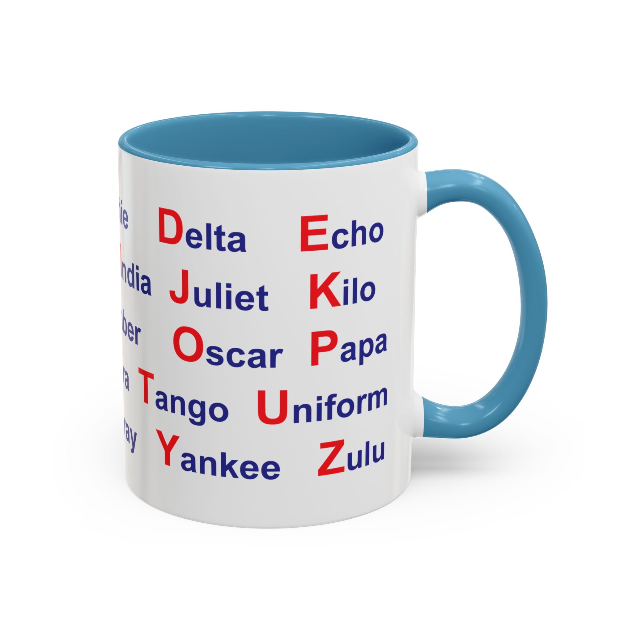 Accent Coffee Mug (11, 15oz) NATO Phonetic Alphabet - Walmart.com