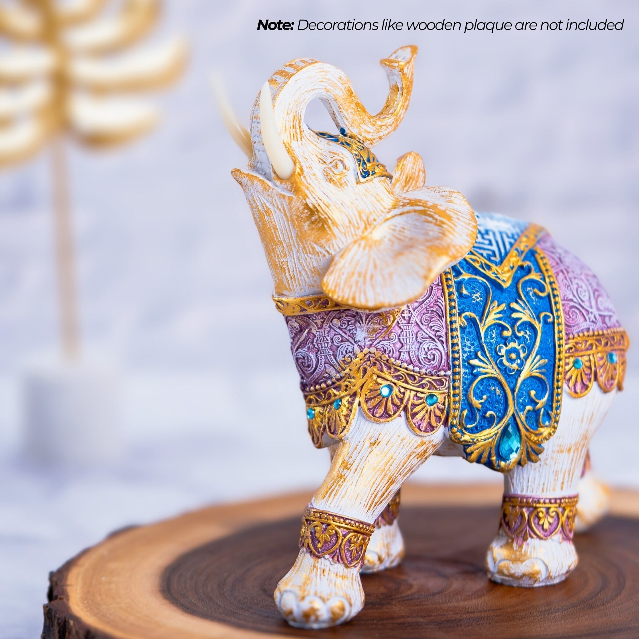 Majestic Elephant Statue, Desk Ornaments, Decorative Statue, Asian ...