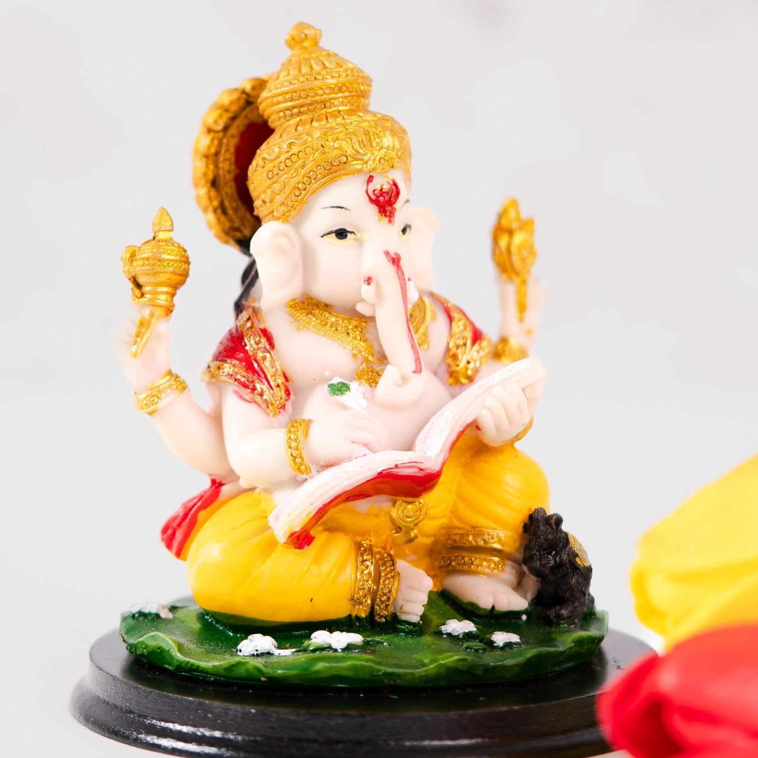 Small ganesha god statue, hindu god figurine, indian ganesh idol, pooja ...
