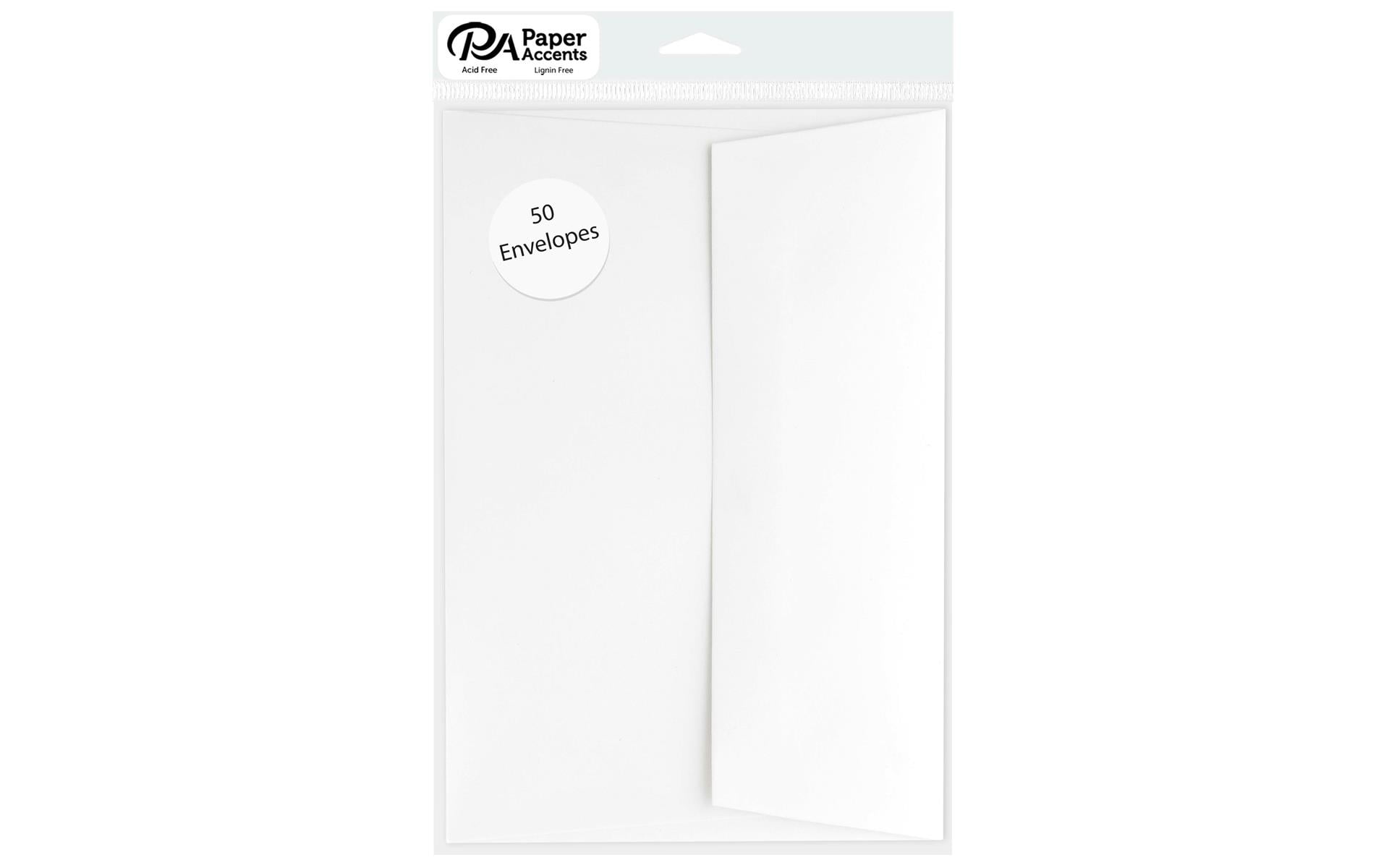 Accent Design Paper Accents Envelope, White, 50pc, 4.25"x6.25 ...