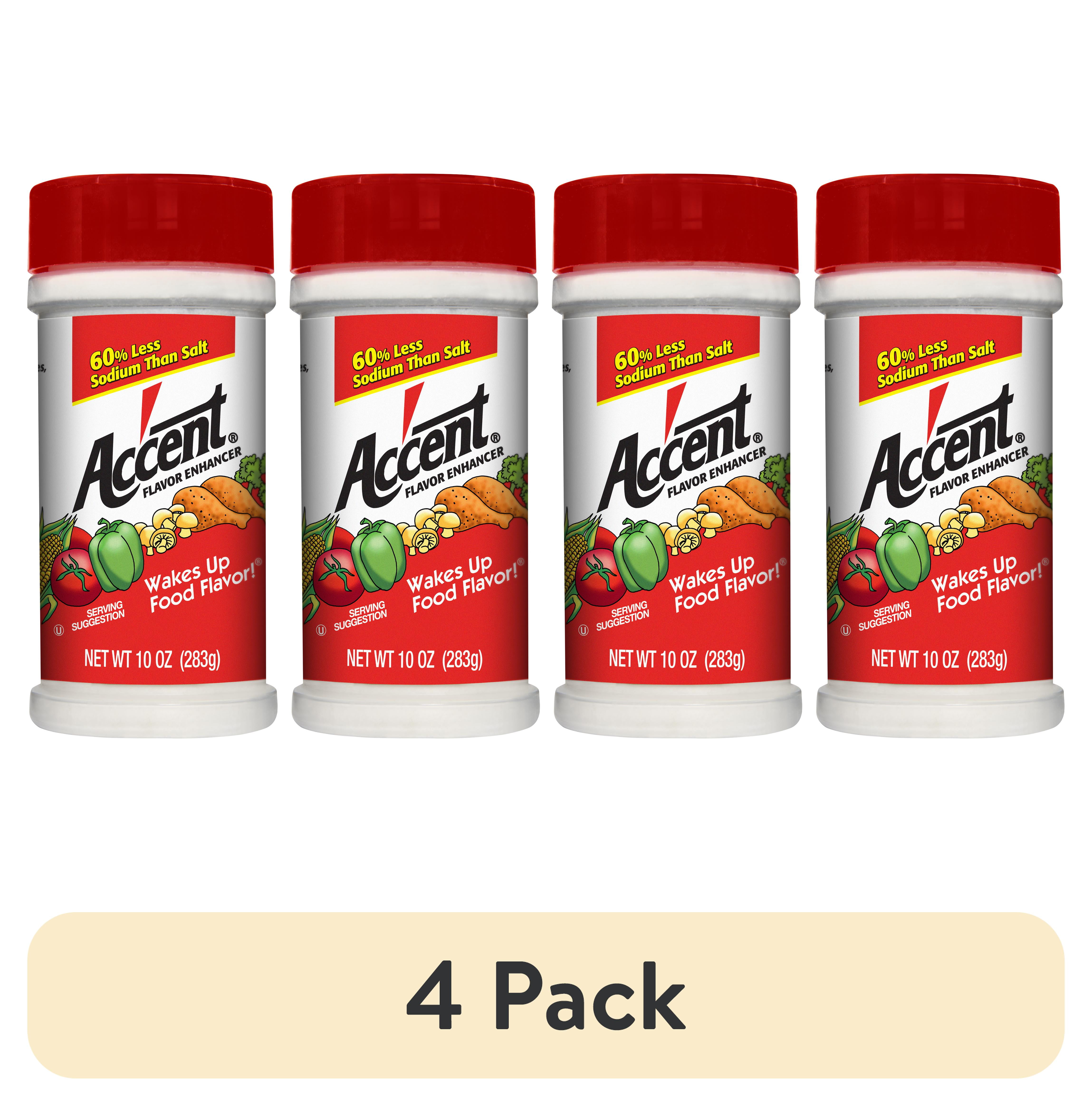 (4 pack) Ac'cent Flavor Enhancer MSG, Kosher, 10 oz - Walmart.com