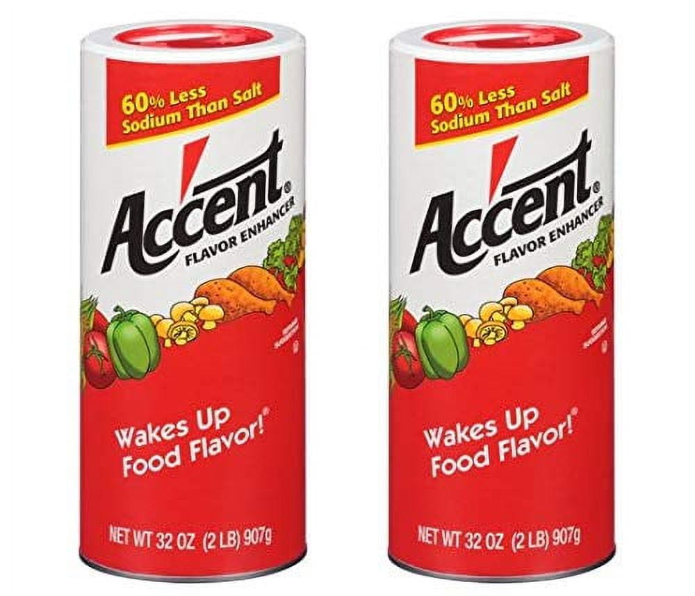 Accent Flavor Enhancer - 2 lb. canister by Accent [Foods] (Pack of 2 ...