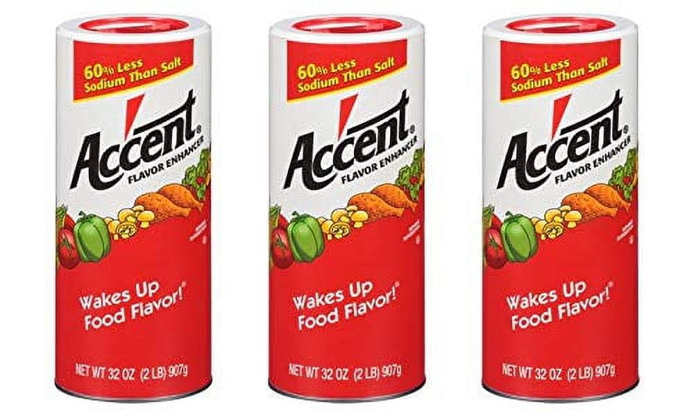 Accent Flavor Enhancer - SR25 2 lb. canister by Accent [Foods] (Pack of ...