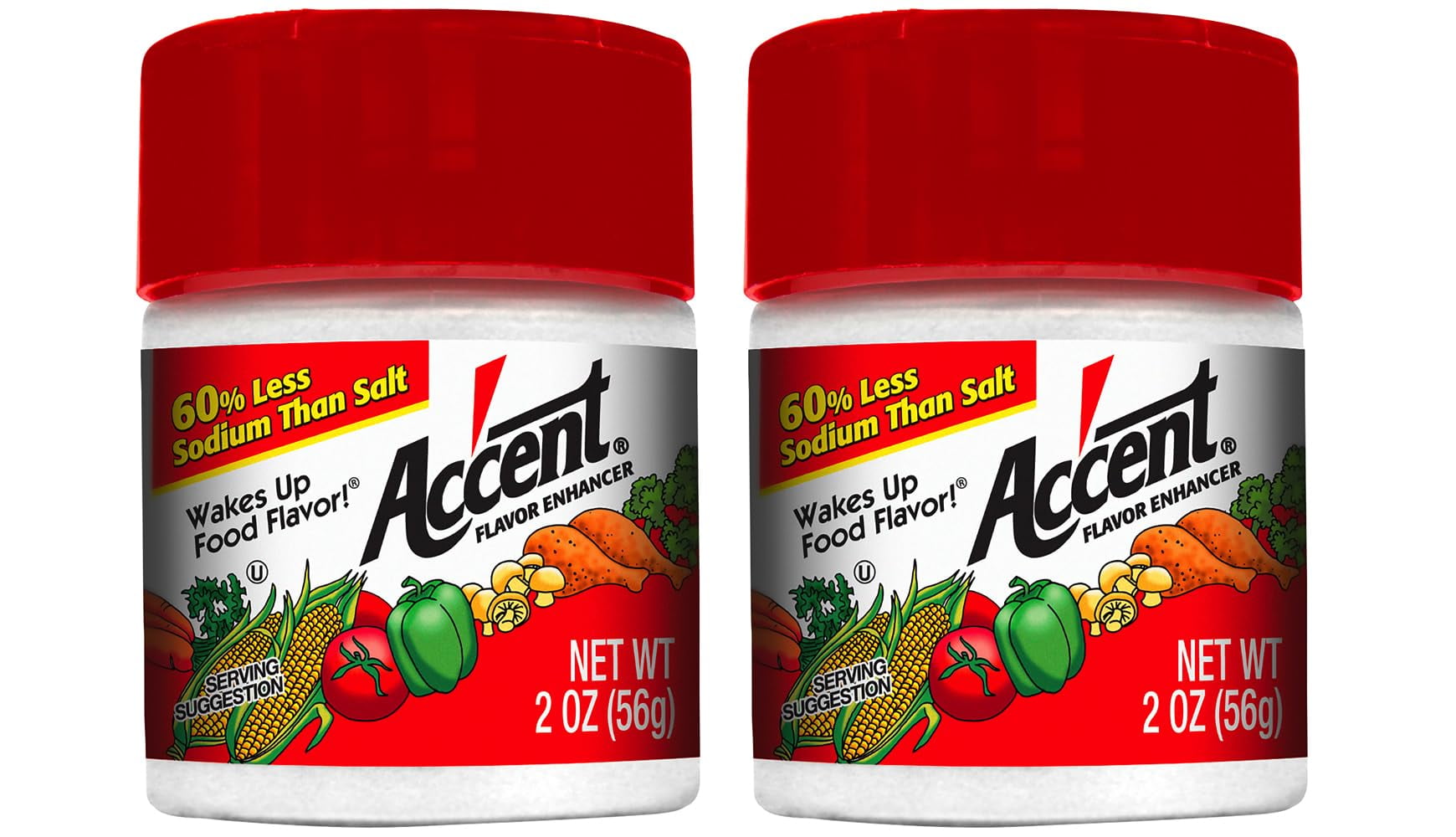 Accent Flavor Enhancer Shaker SE33 - 2 Oz. Each - (Pack of 2) - Walmart.com