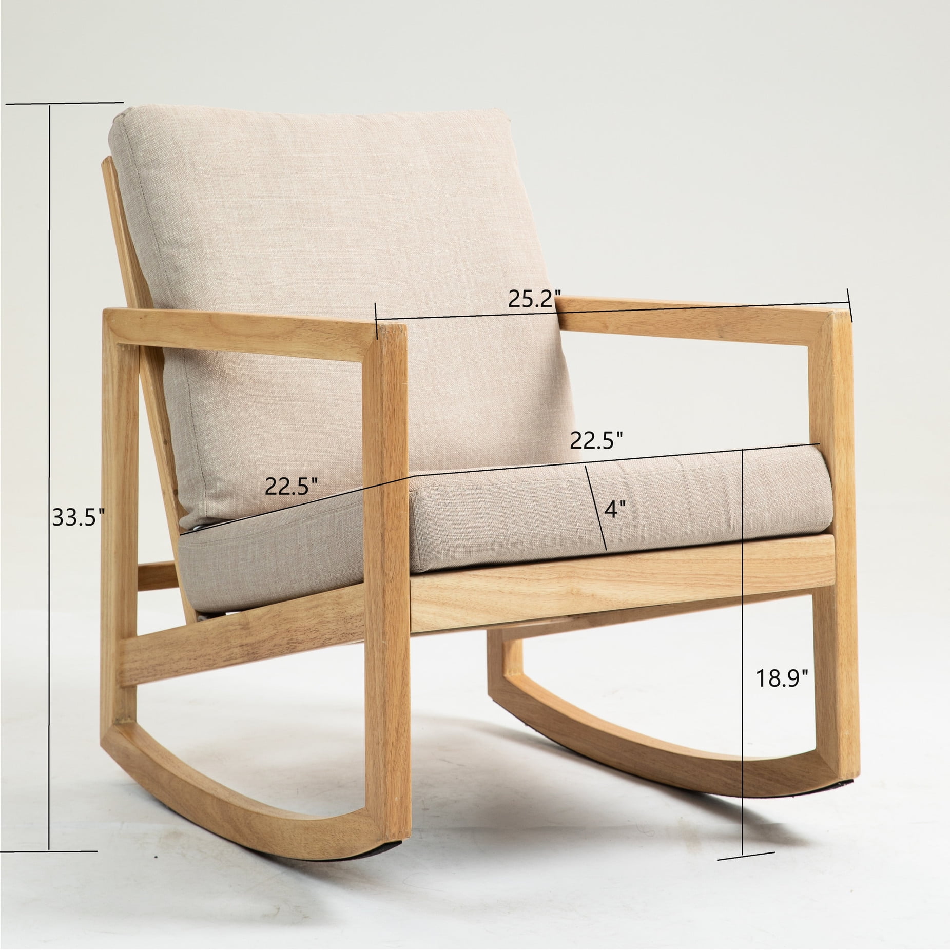 Accent Glider Seating | Subtle Style for Home Interior | Rubberwood ...