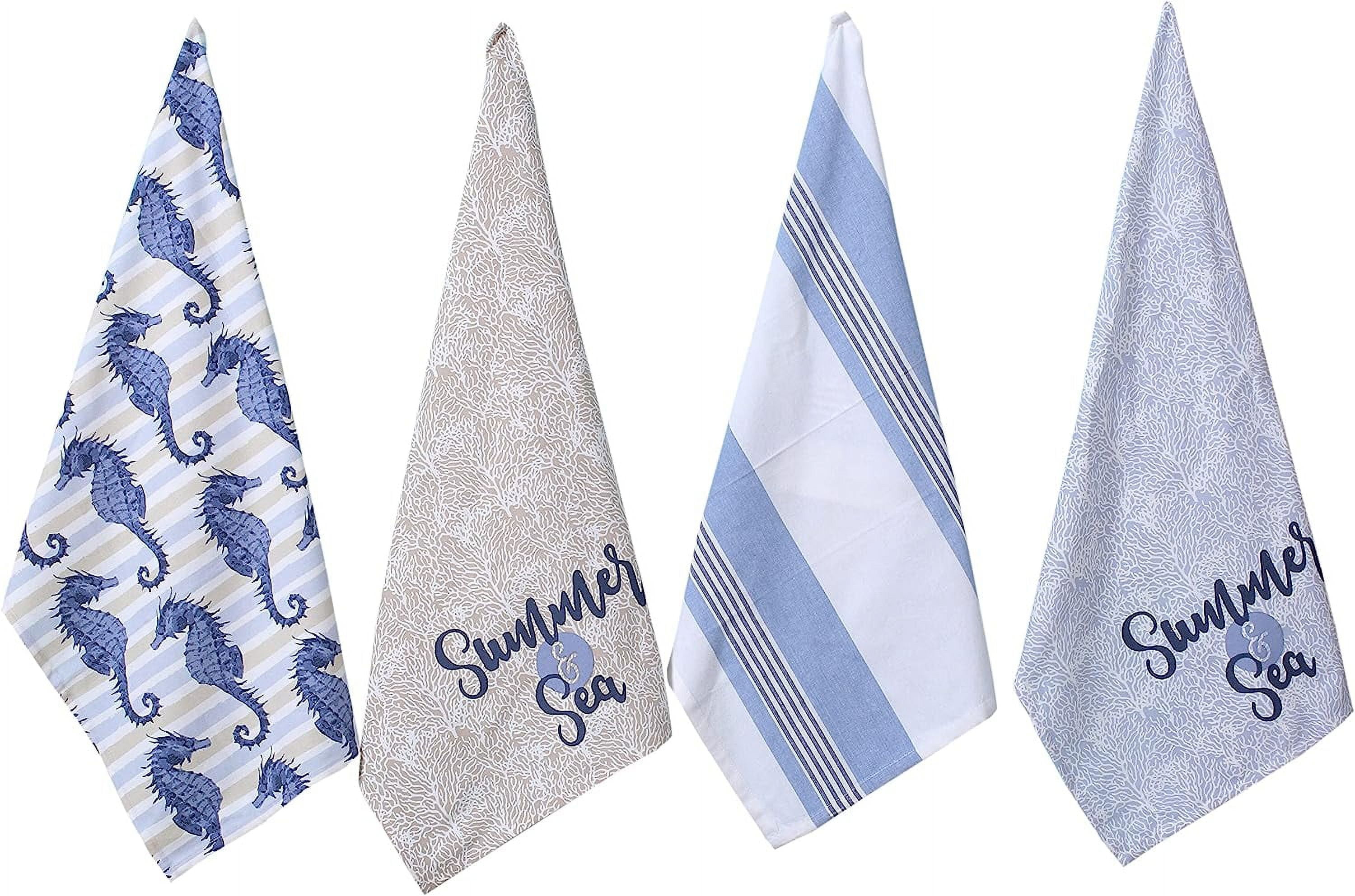 Accent Home Cotton Kitchen Towels Set, Absorbent, Hygienic, Durable ...