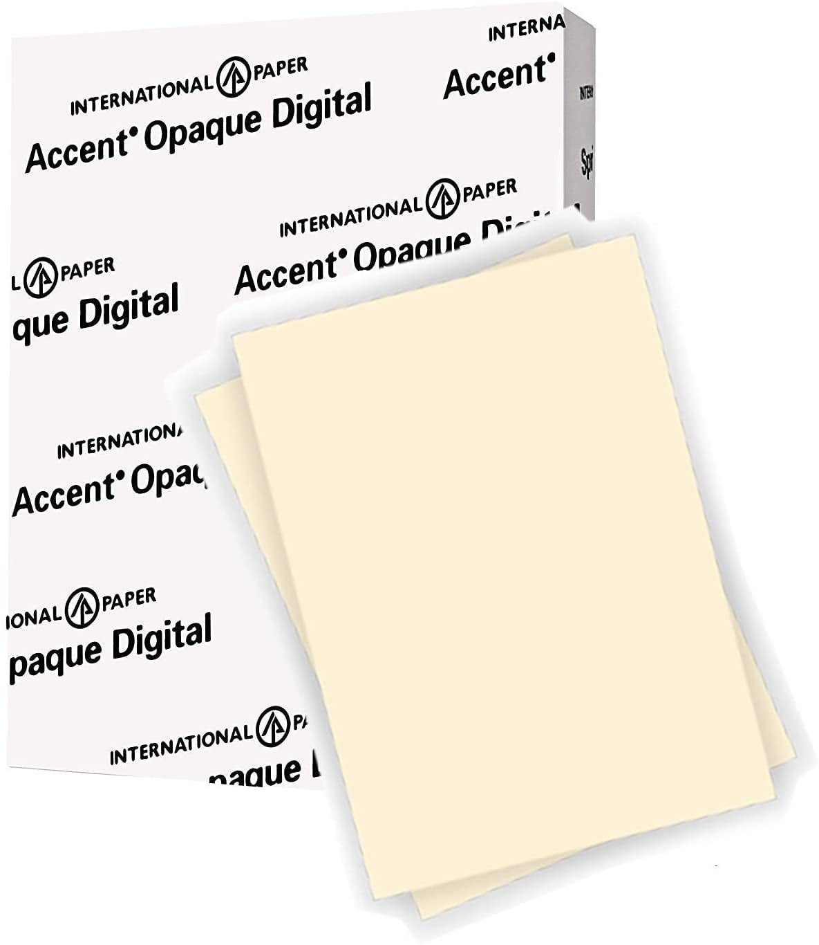 Accent Opaque Cream Colored Cardstock Paper, 100lb Cover, 271 gsm ...