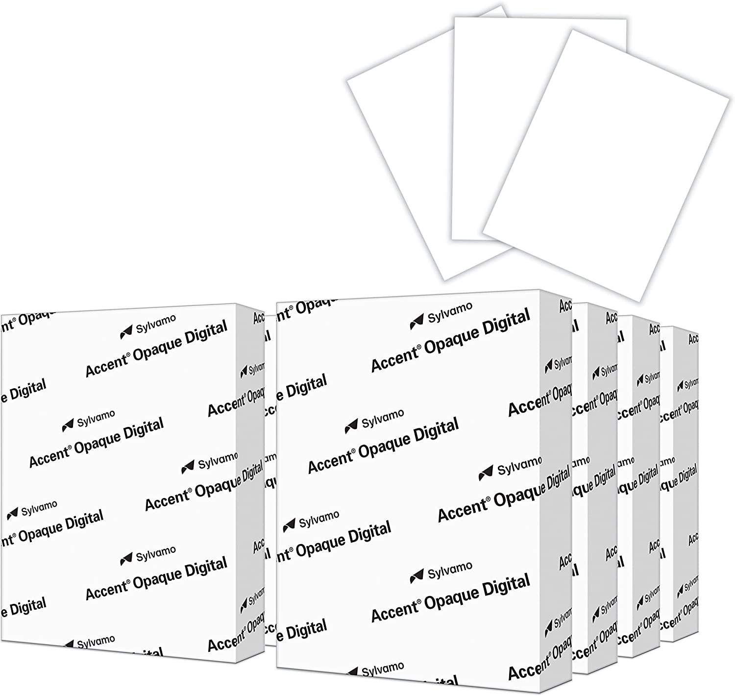 Accent Opaque White 8.5” x 11” Cardstock Paper, 100lb, 271gsm – 1,600 ...