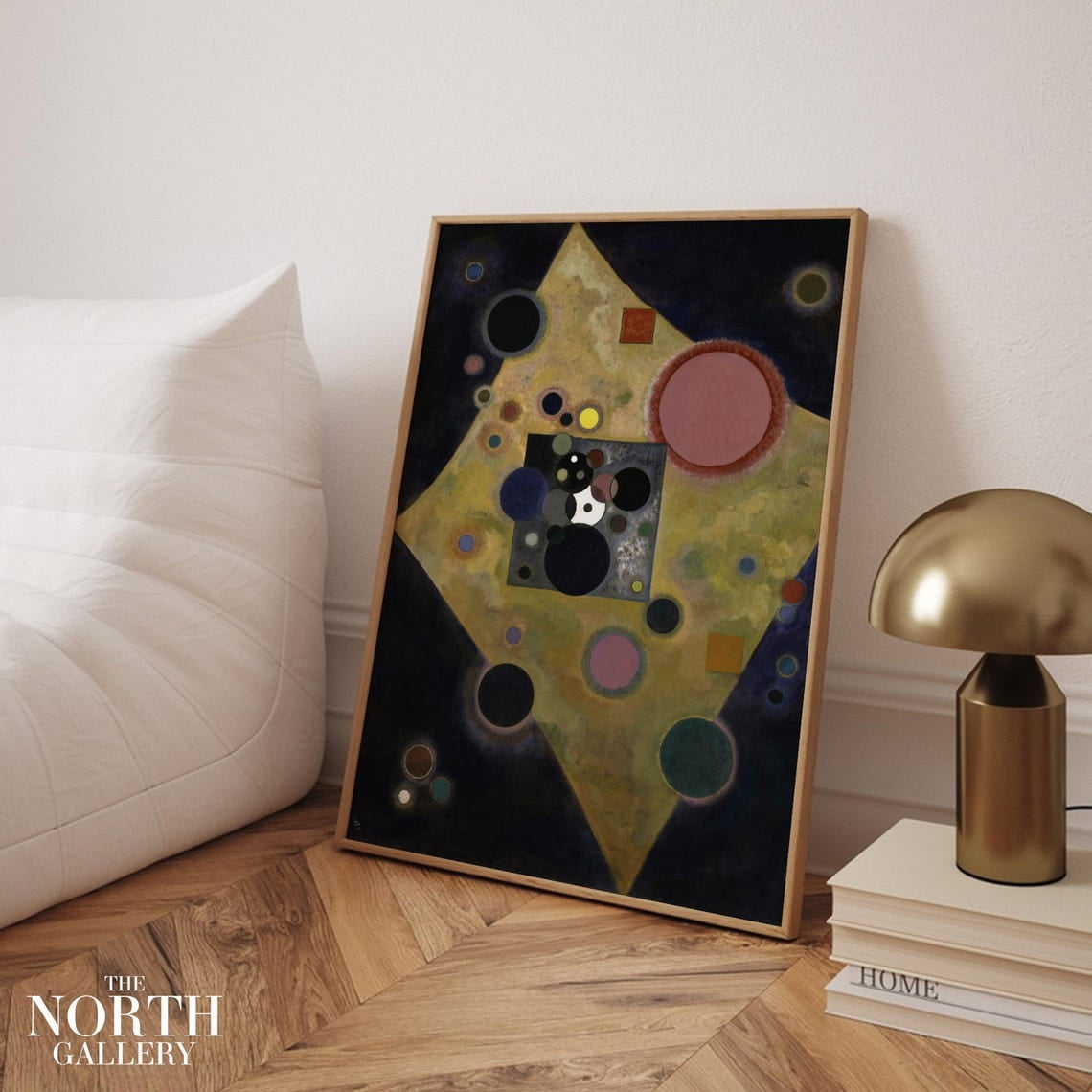 Accent In Pink Kandinsky Abstract Poster Â€“ Geometric Fine Art Print ...