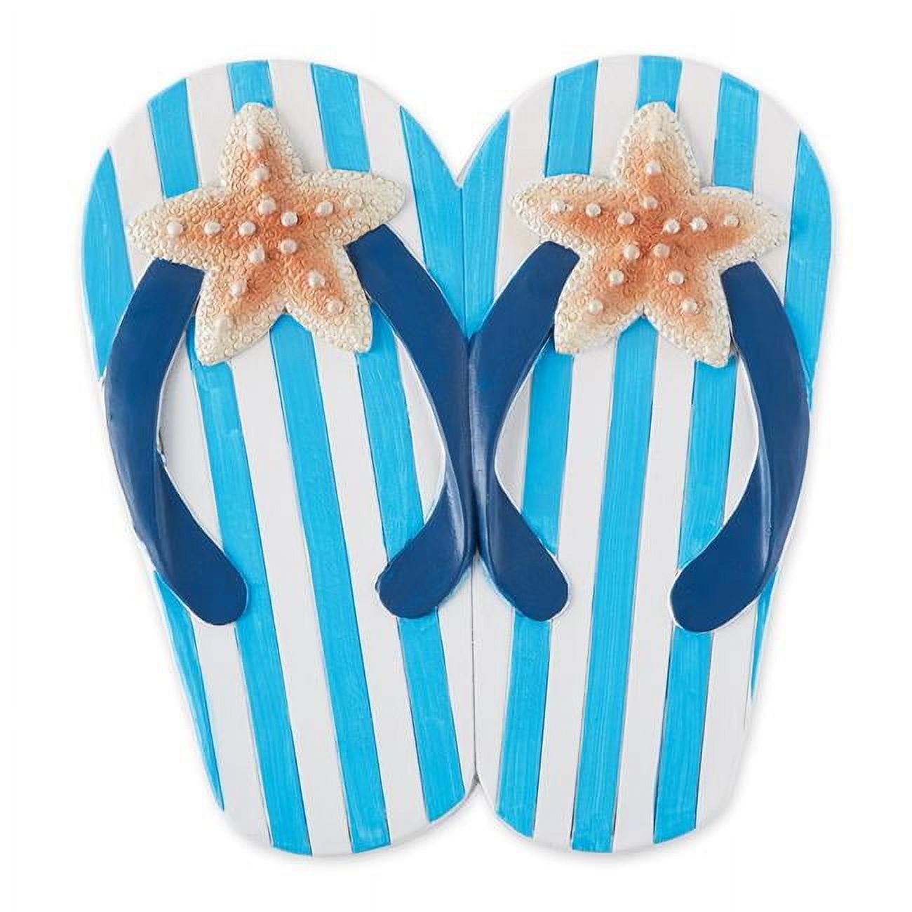 Accent Plus Cement Flip Flops Stepping Stone - Starfish - Walmart.com