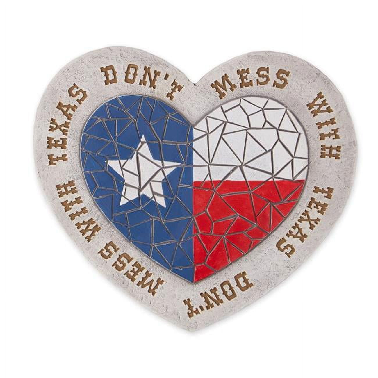 Don't Mess With Texas Cement Heart-Shaped Stepping Stone - Walmart.com
