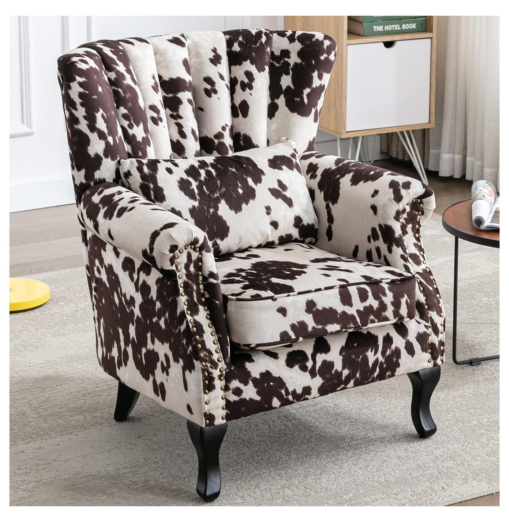 Accent Reading Arm Chairs Midcentury Modern Comfy Corner Sofa Chair ...