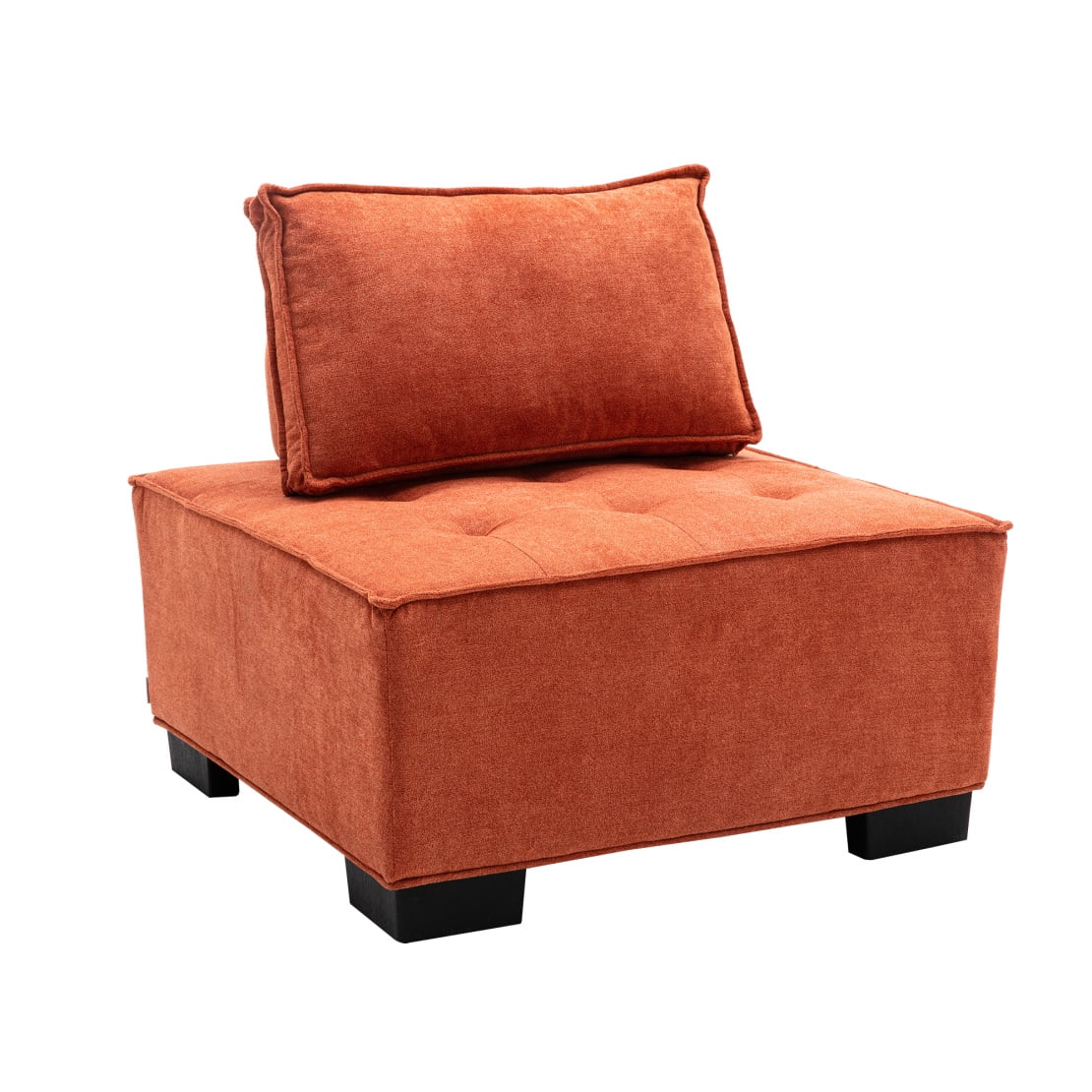 Accent Recliner Chair with Back Pillow, Lazy Sofa Chair Stable Plastic ...