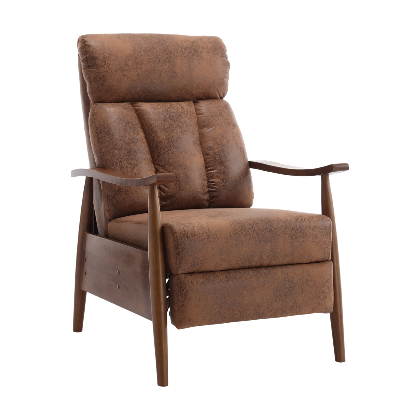 Accent Recliner Chair, Mid-Century Modern Push Back Recliner Sofa with ...