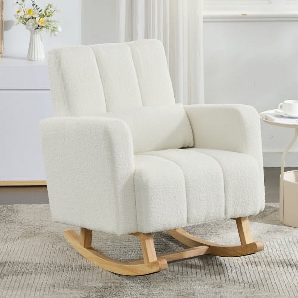 Accent Rocking Chair with Pillow, Ultimate Comfort for Your Home, Teddy ...