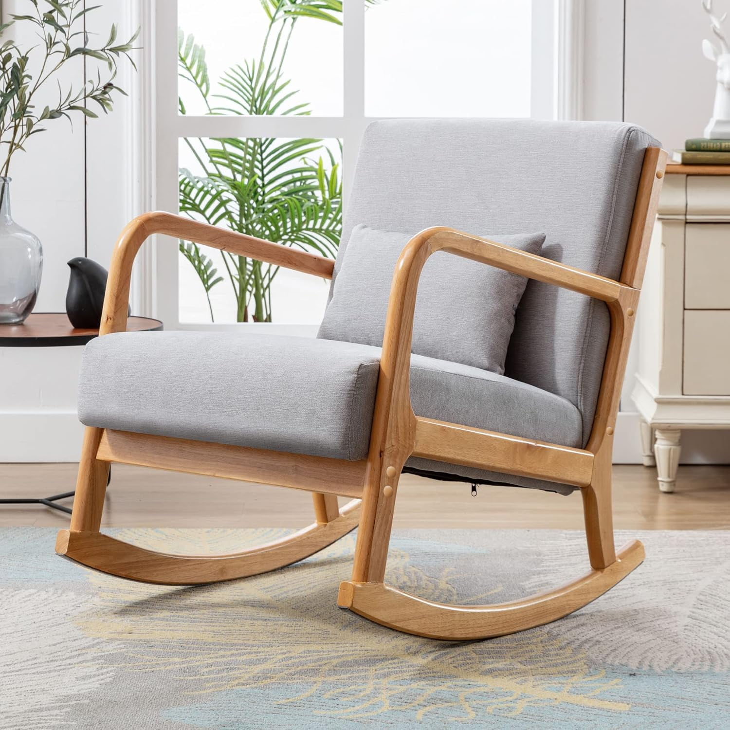 Accent Rocking Chairs, Rocker Chair Glider Chair for Nursery, Modern ...