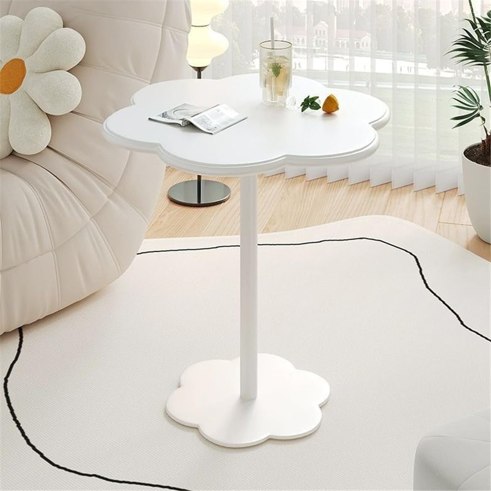 Accent Side / End Table, 19'' Flower Shape Farmhouse Side Table,Coffee ...