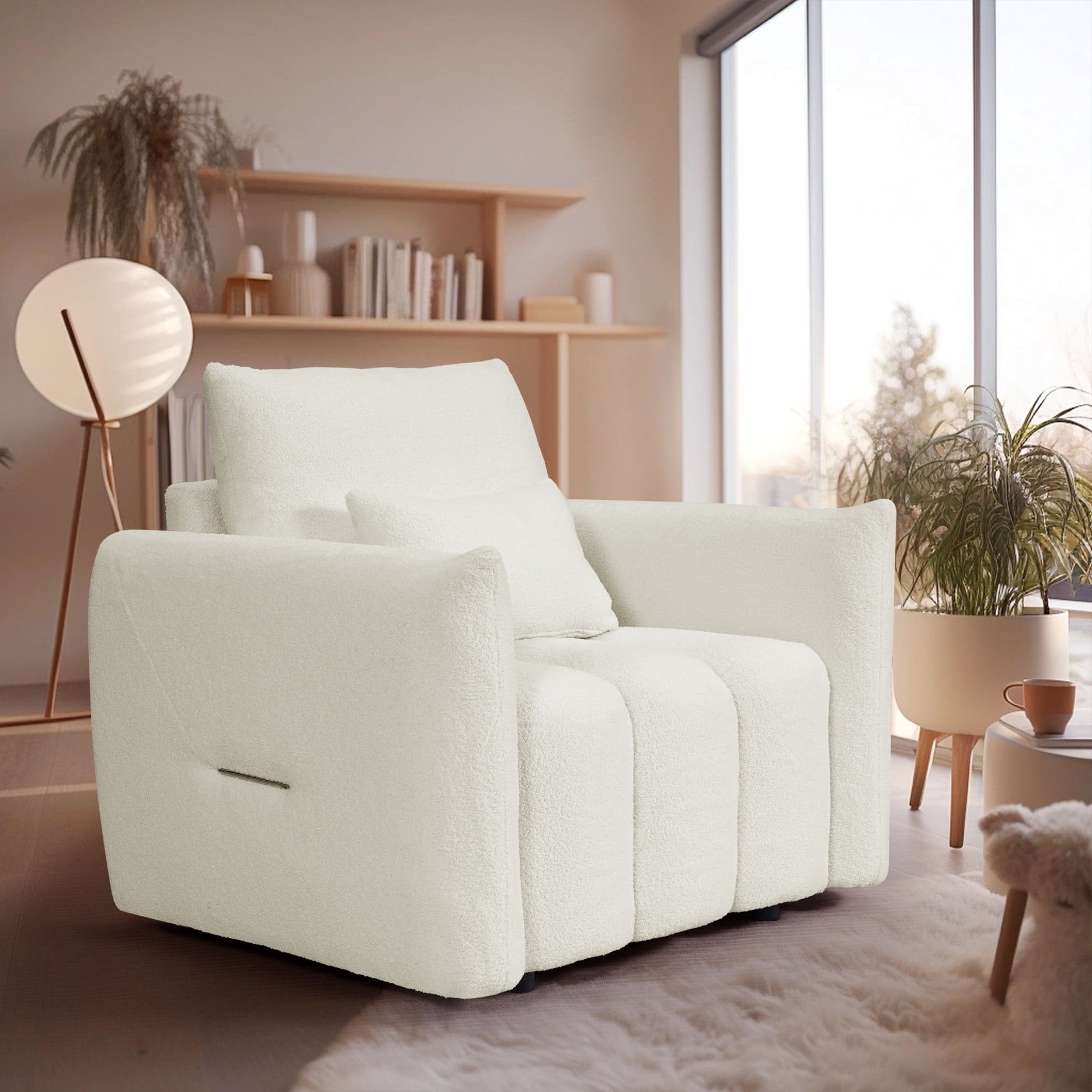 Accent Sofa Chair, Oversized Upholstered Barrel Chair Sofa Armchair ...