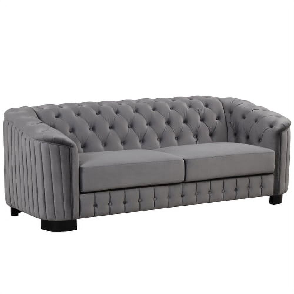 Accent Sofa Mid Century Modern Velvet Upholstered Sofa Couch with Thick ...