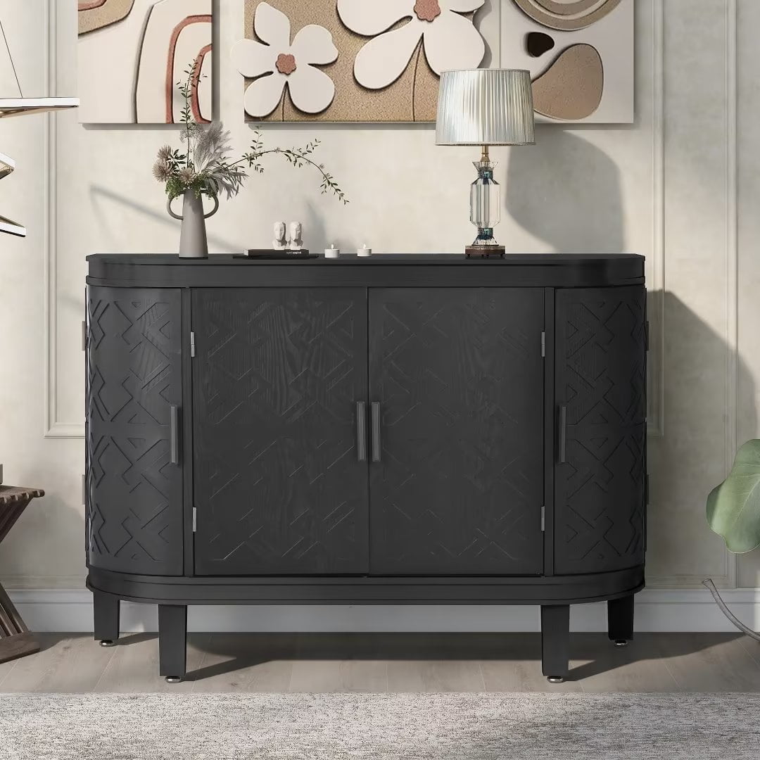Accent Storage Cabinet,Storage Sideboard Buffet Cabinet with Antique ...