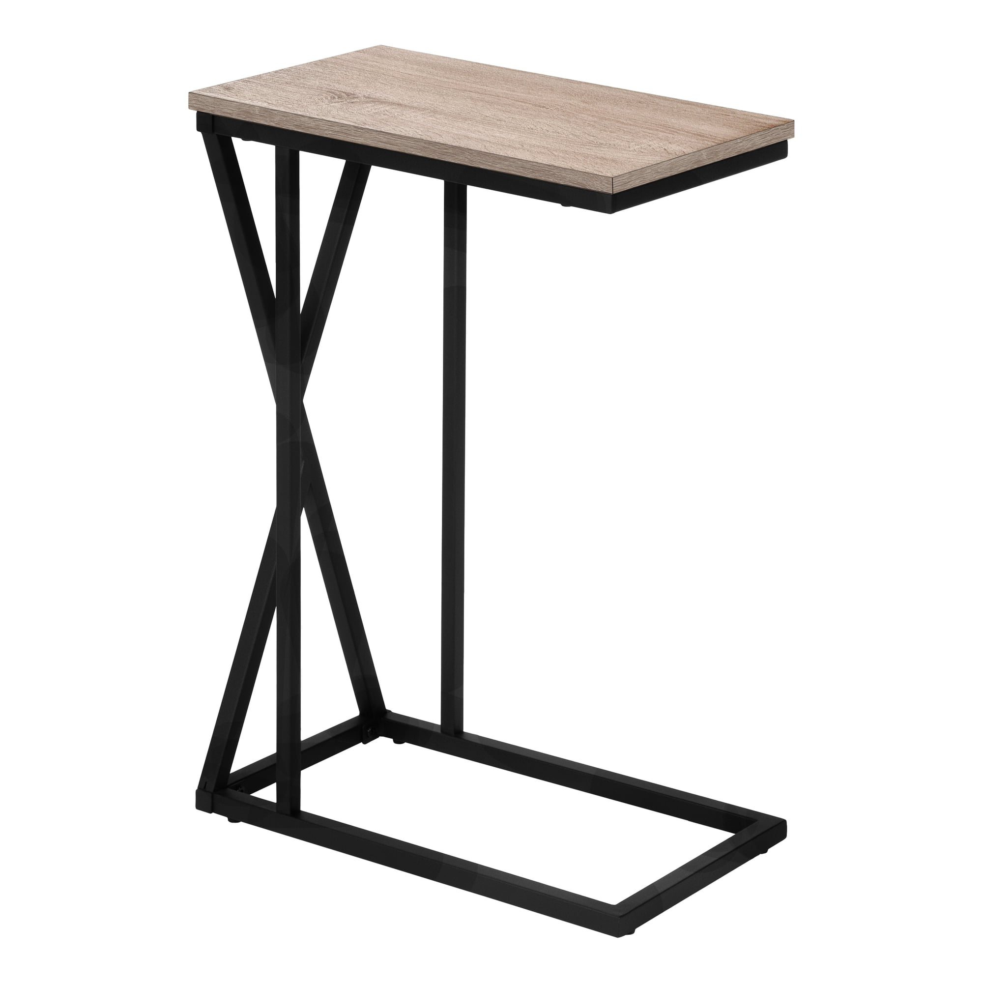 Accent Table, C-shaped, End, Side, Snack, Living Room, Bedroom, Brown ...