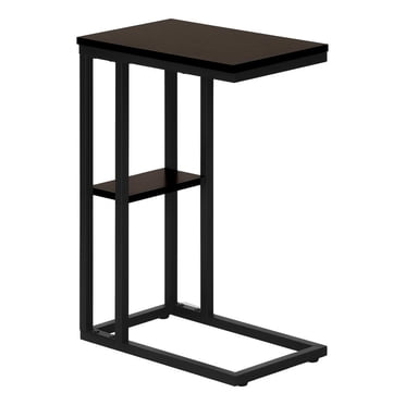 Serta Harton Solid Wood and Metal C Table with Expandable Top, Natural ...