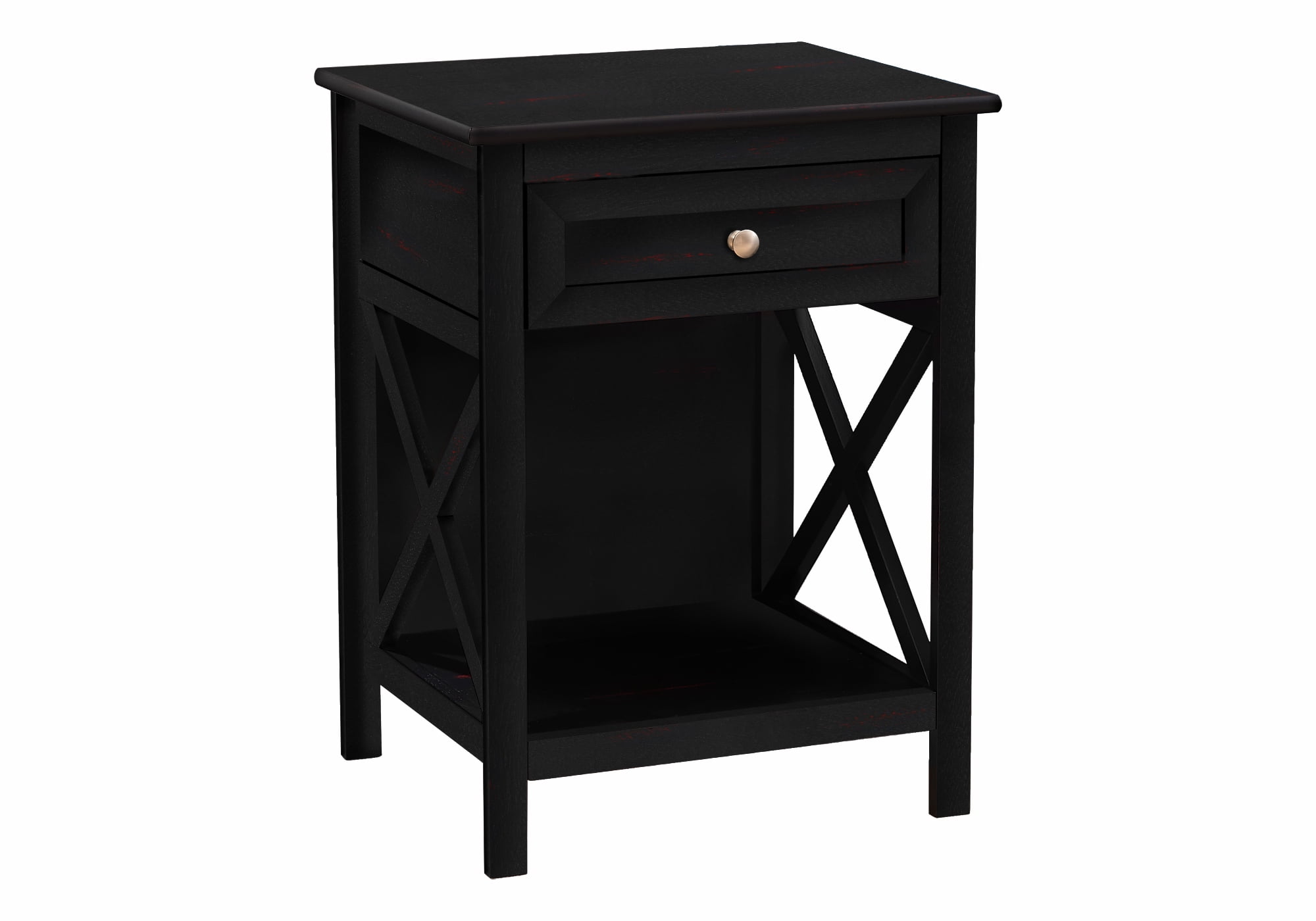 Accent Table, End, Side Table, 2 Tier, Bedroom, Nightstand, Lamp ...