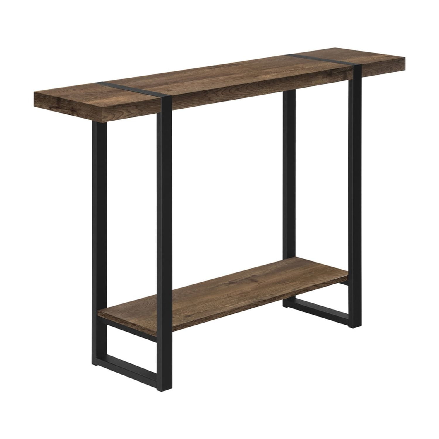 Accent Table - MDF Brown - Industrial-Farmhouse Style Console Table ...