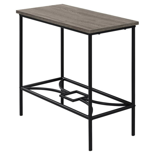 Accent Table Side End Narrow Small 2 Tier Bedroom Metal Brown - Walmart.com
