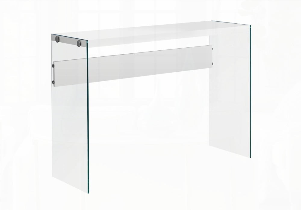 Accent Table in C-shape for Living Room & Bedroom, White Marble Look ...