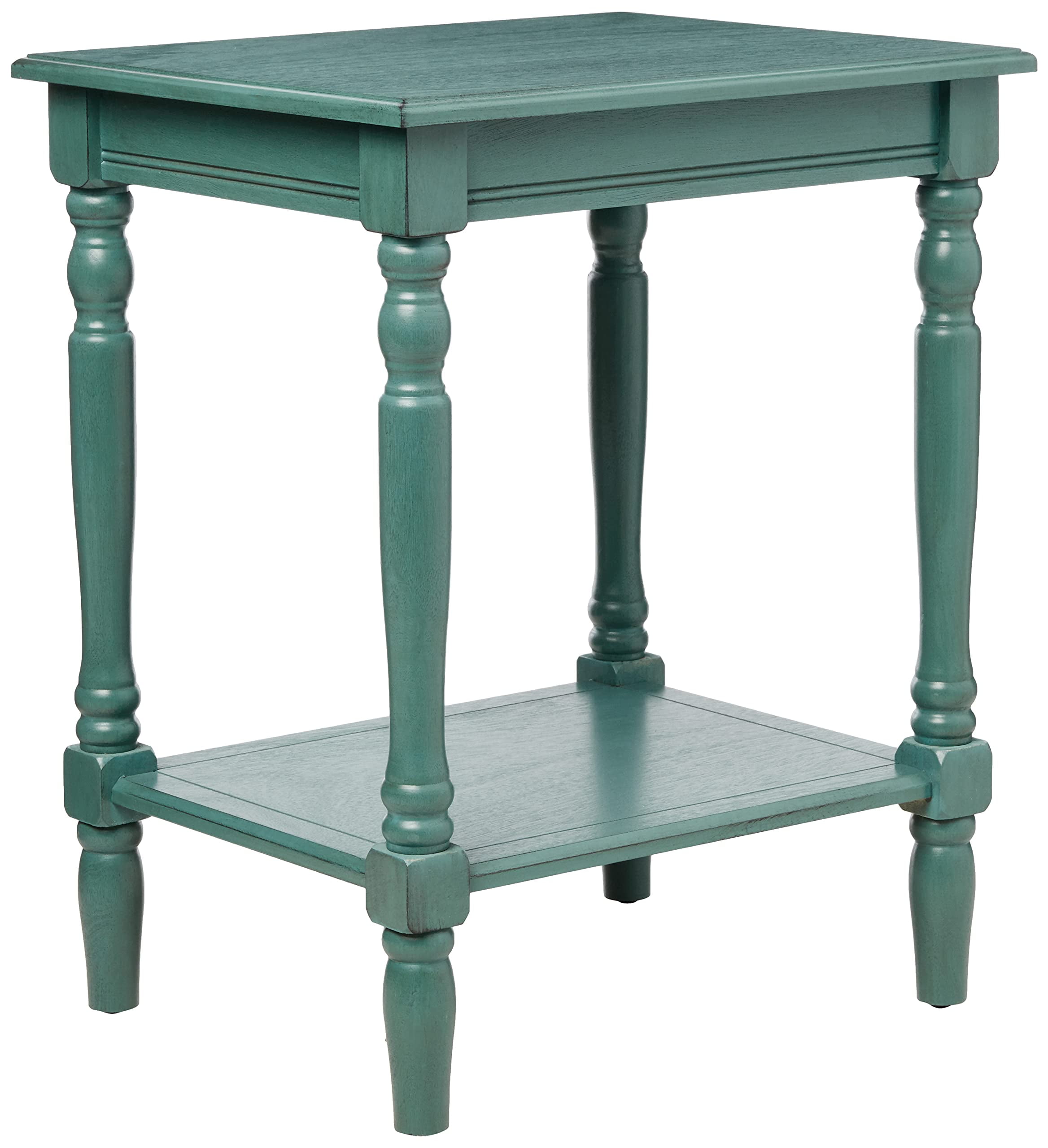 Accent Table with Storage, Casual Style, Modern End Table, Sturdy, Blue ...