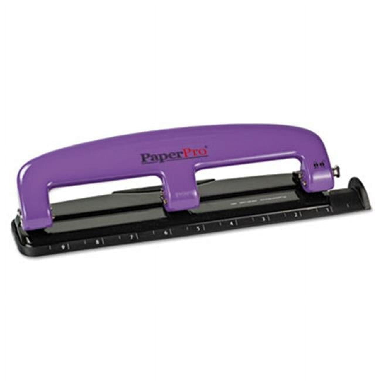 Accentra 12-Sheet Capacity Compact Three-Hole Punch- Rubber Base ...