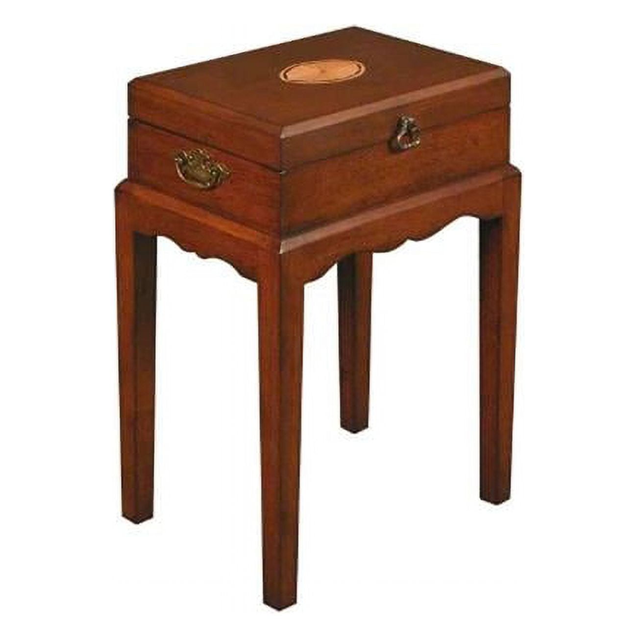 Accents Beyond 1253 Table with Hinged Lid, Decorative Inlay Top ...