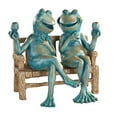 Accents Depot Happy Hour Couple Frogs Drinking Garden Yard Statue ...