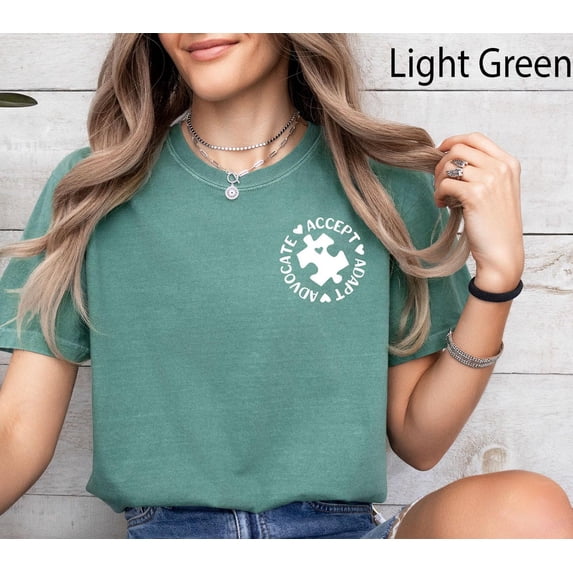 Accept Adapt Advocate Autism Awareness Sped Teacher T-Shirt - Walmart.com