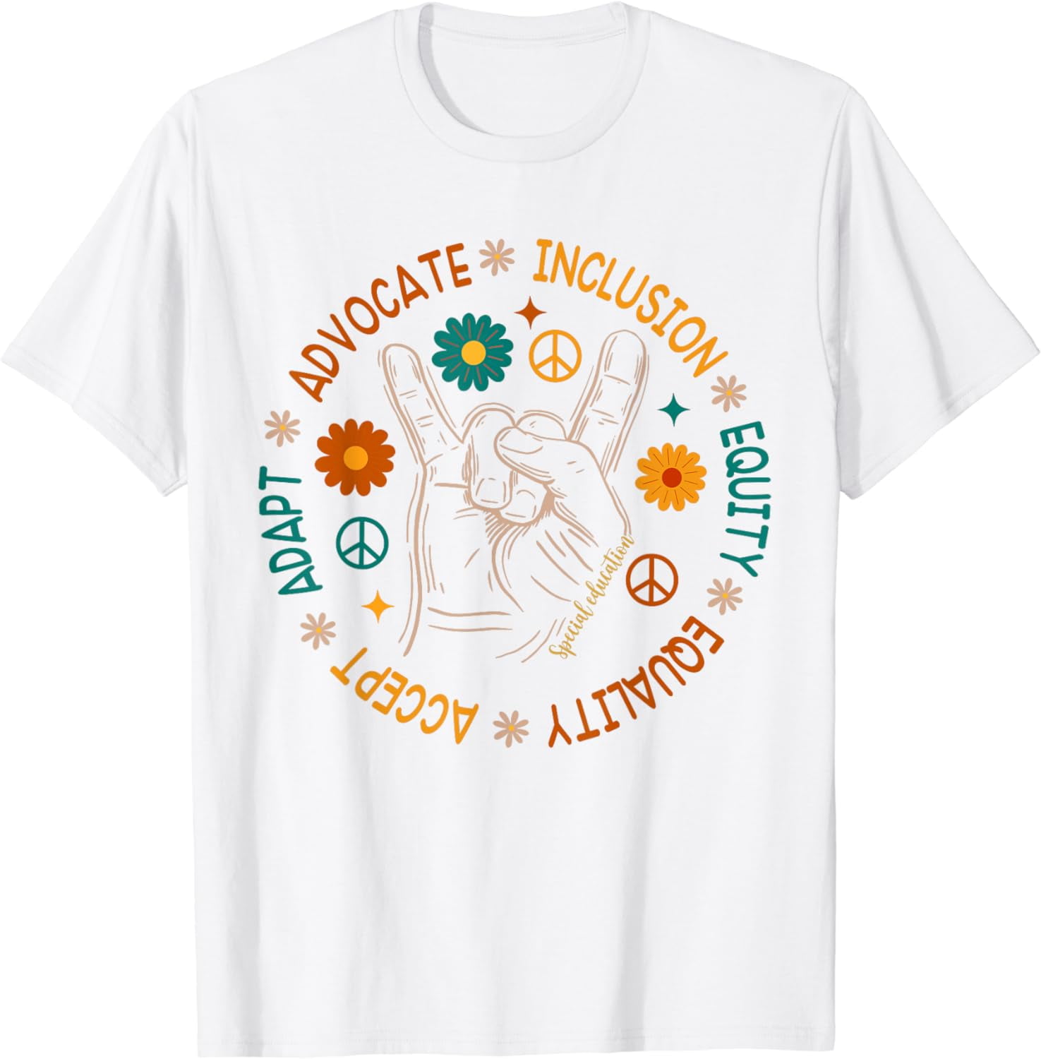 Accept Adapt Advocate Inclusion Equity Equality, Autism 2024 T-Shirt ...