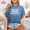 Accept Adapt Advocate Shirt Autism Awareness Month Git for Autism Mom ...