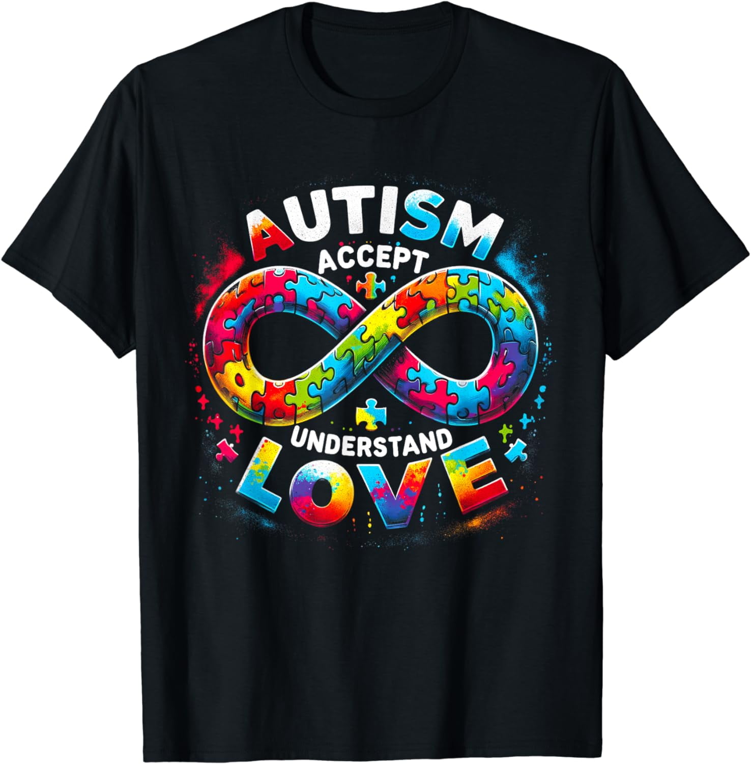 Accept Understand Love ASD Support Autistic T-Shirt - Walmart.com