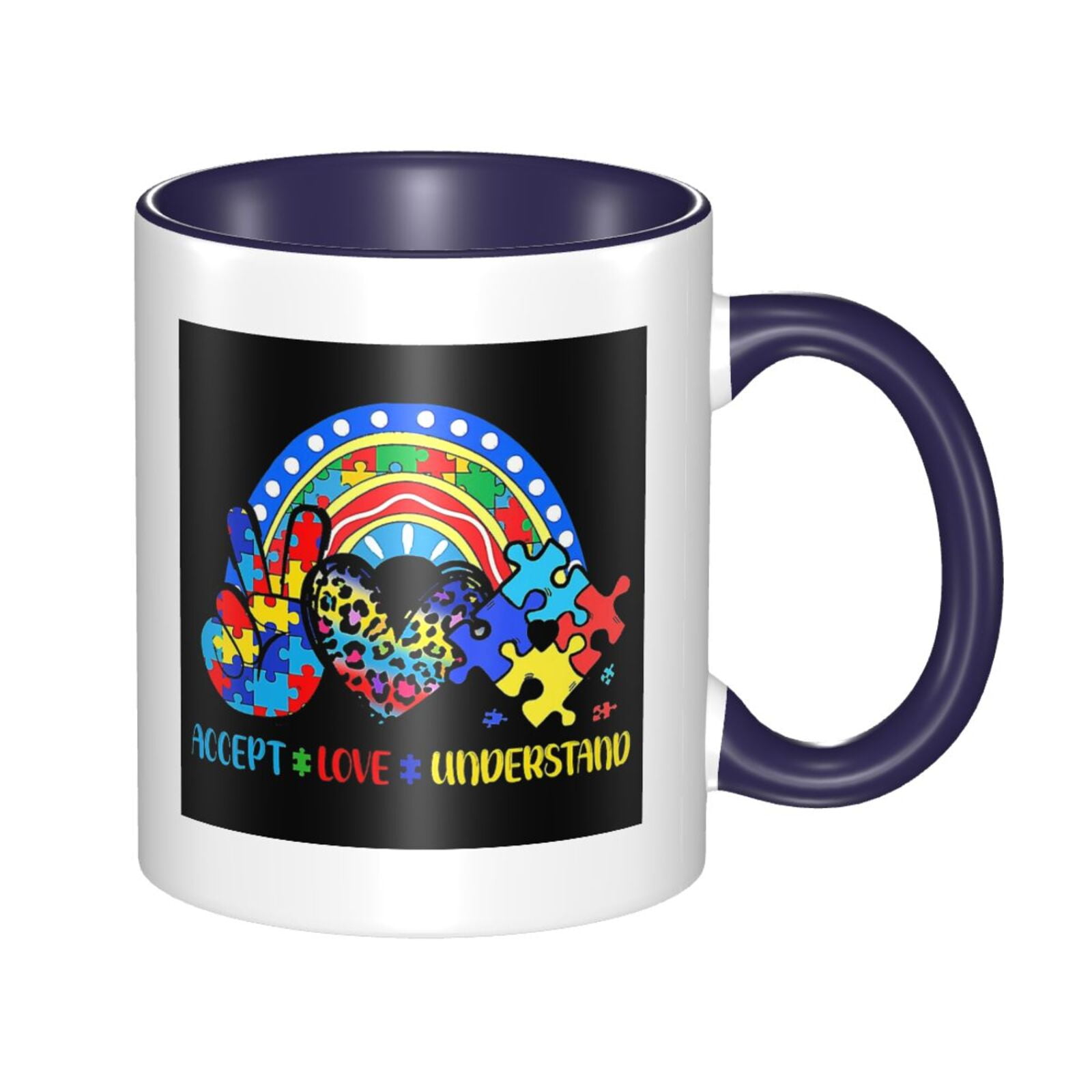 Accept Understand Love Autism Awareness Classic Coffee Mugs Stylish ...
