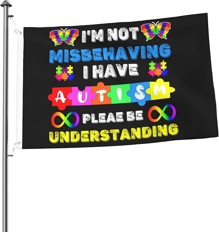 Accept Understand Love Autism Awareness Flag 2x3 Ft Outdoor Flag Double ...