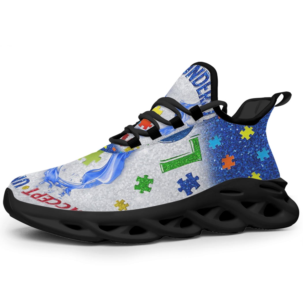 Accept Understand Love Autism Shoes Trail Running Shoe Non-Slip ...