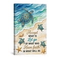 Accept What Is Let Go Inspirational Ocean Quote Faith Family Canvas ...