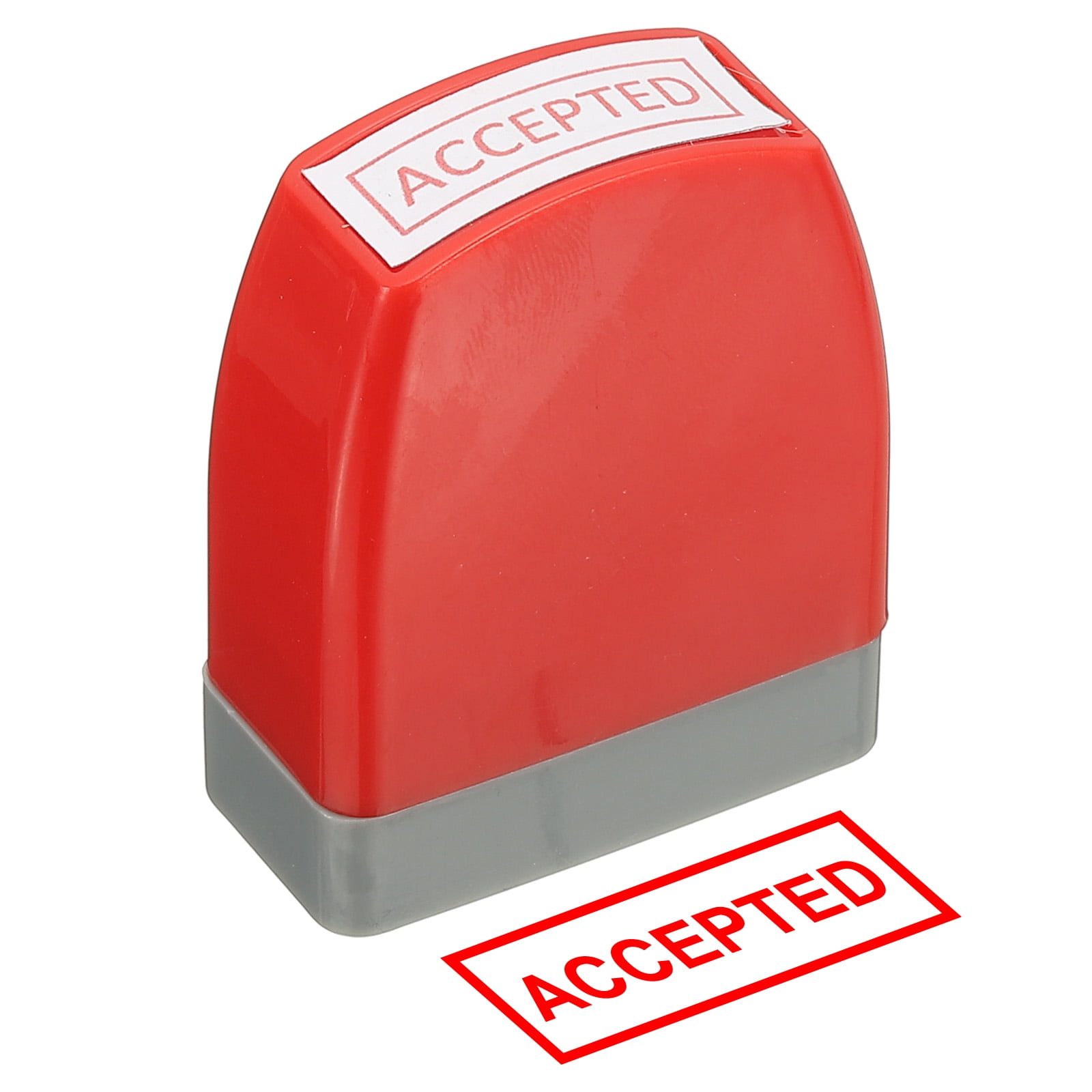 Accepted Notice Stamp Self Inking, Red Ink Office Stamps Pre Inked ...