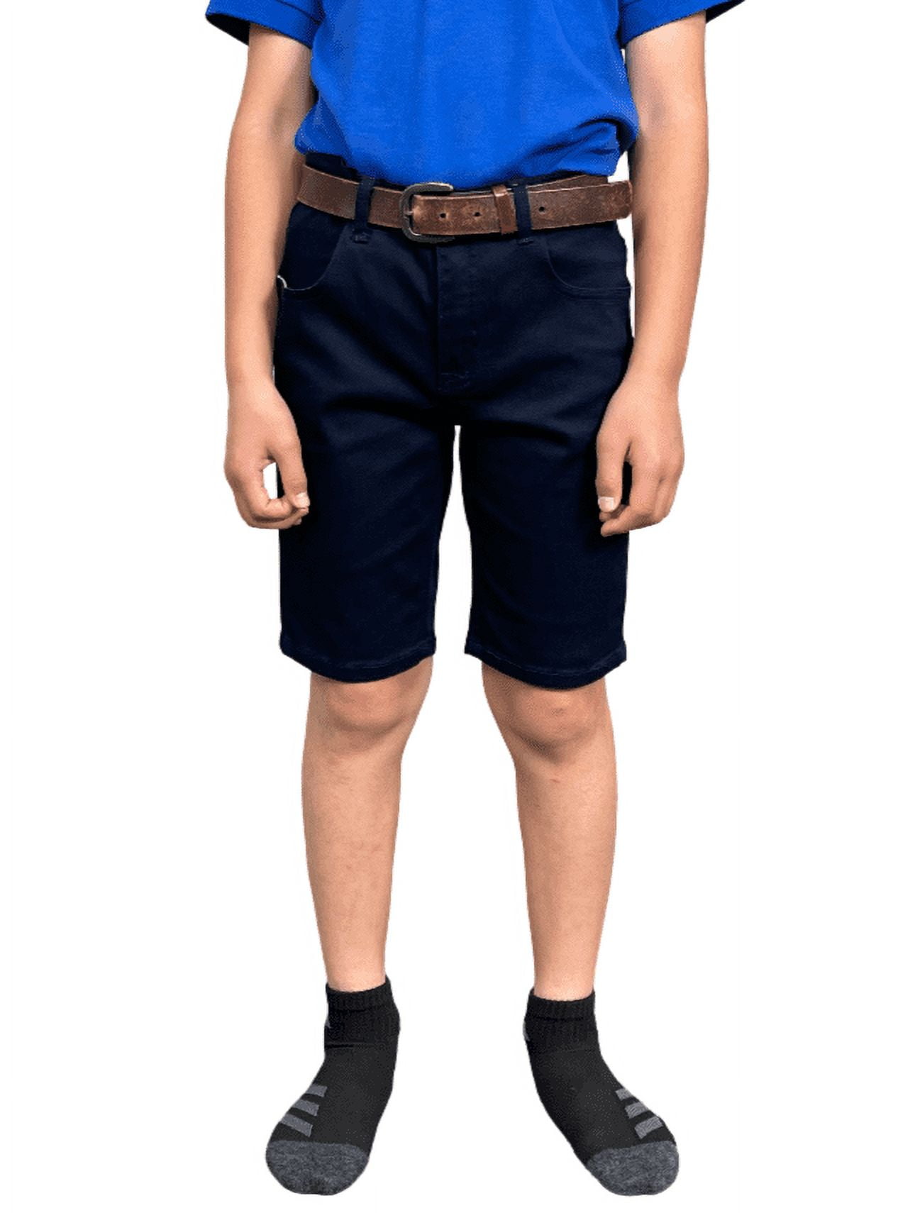 Access Boy's Stretch Uniform Shorts (Navy, 7) ASU035 - Walmart.com