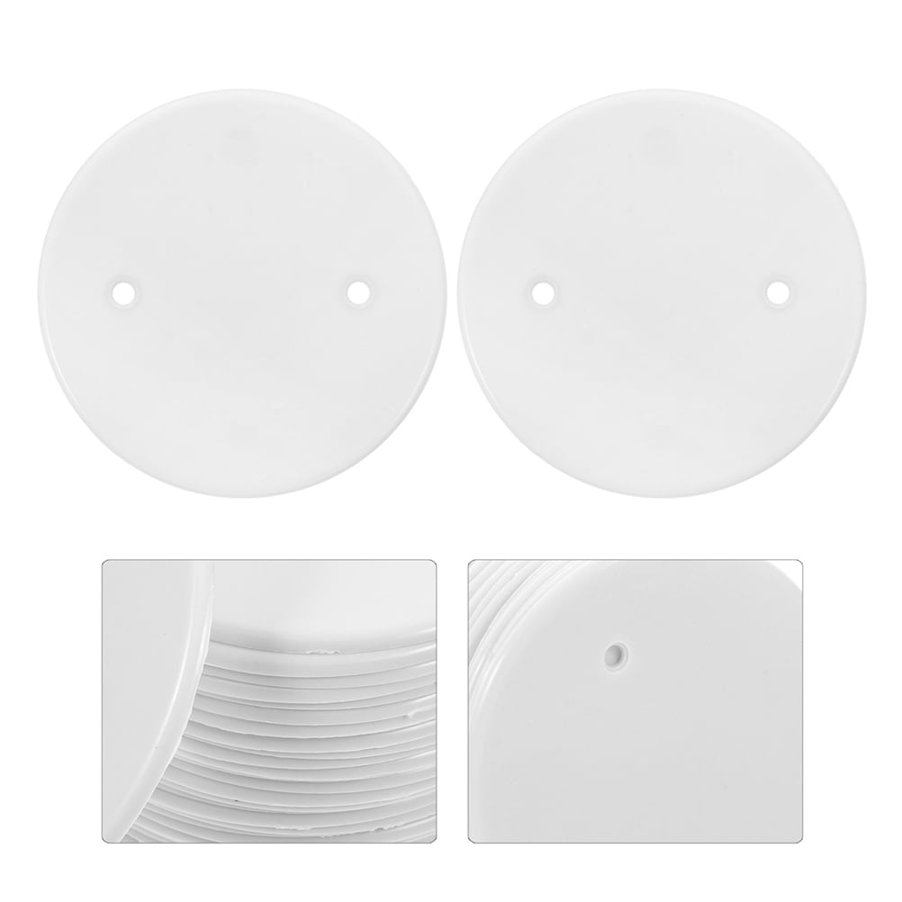 Amosfun PP Ceiling Plate White 25Pcs 4.1X4.1X0.1In - Walmart.com